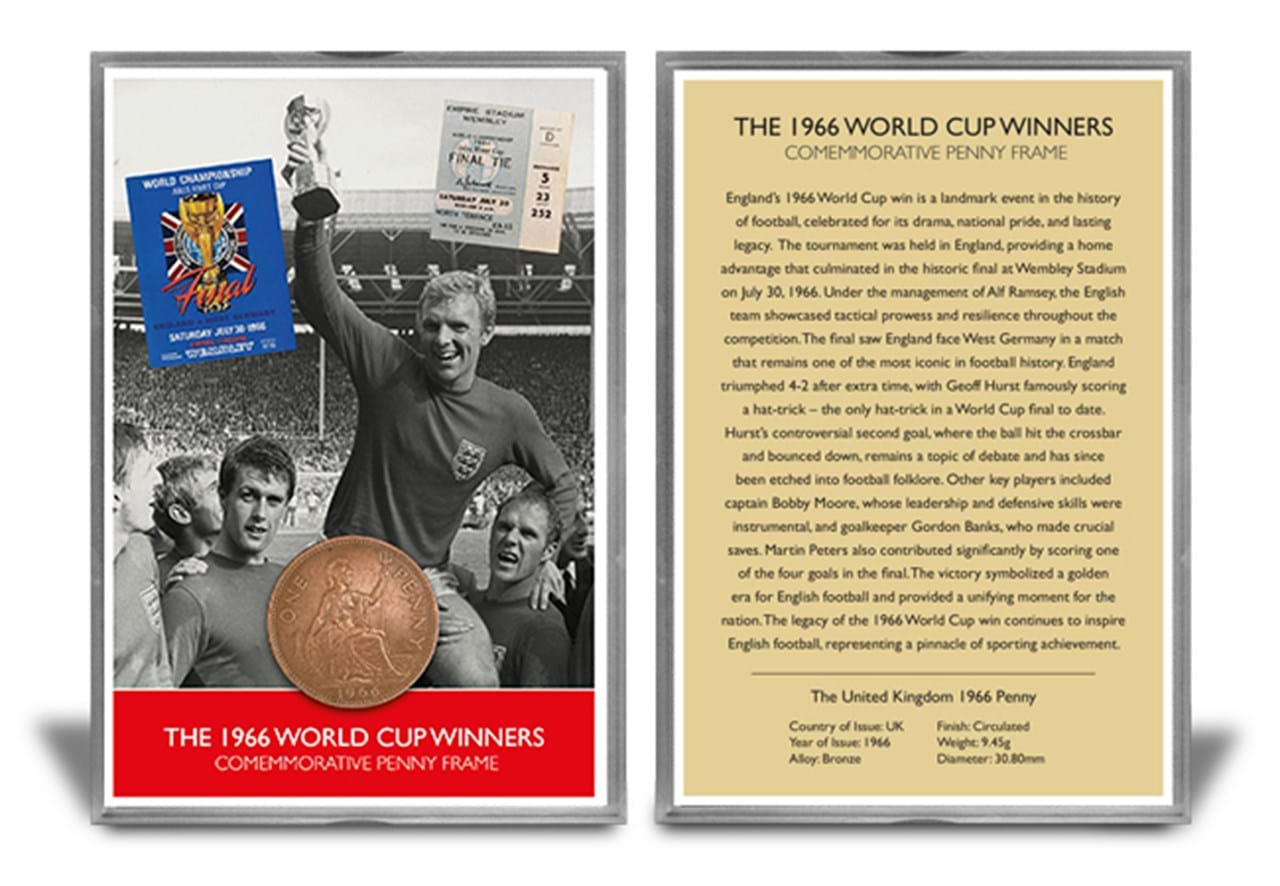 The UK 1966 Penny World Cup Collector's Frame