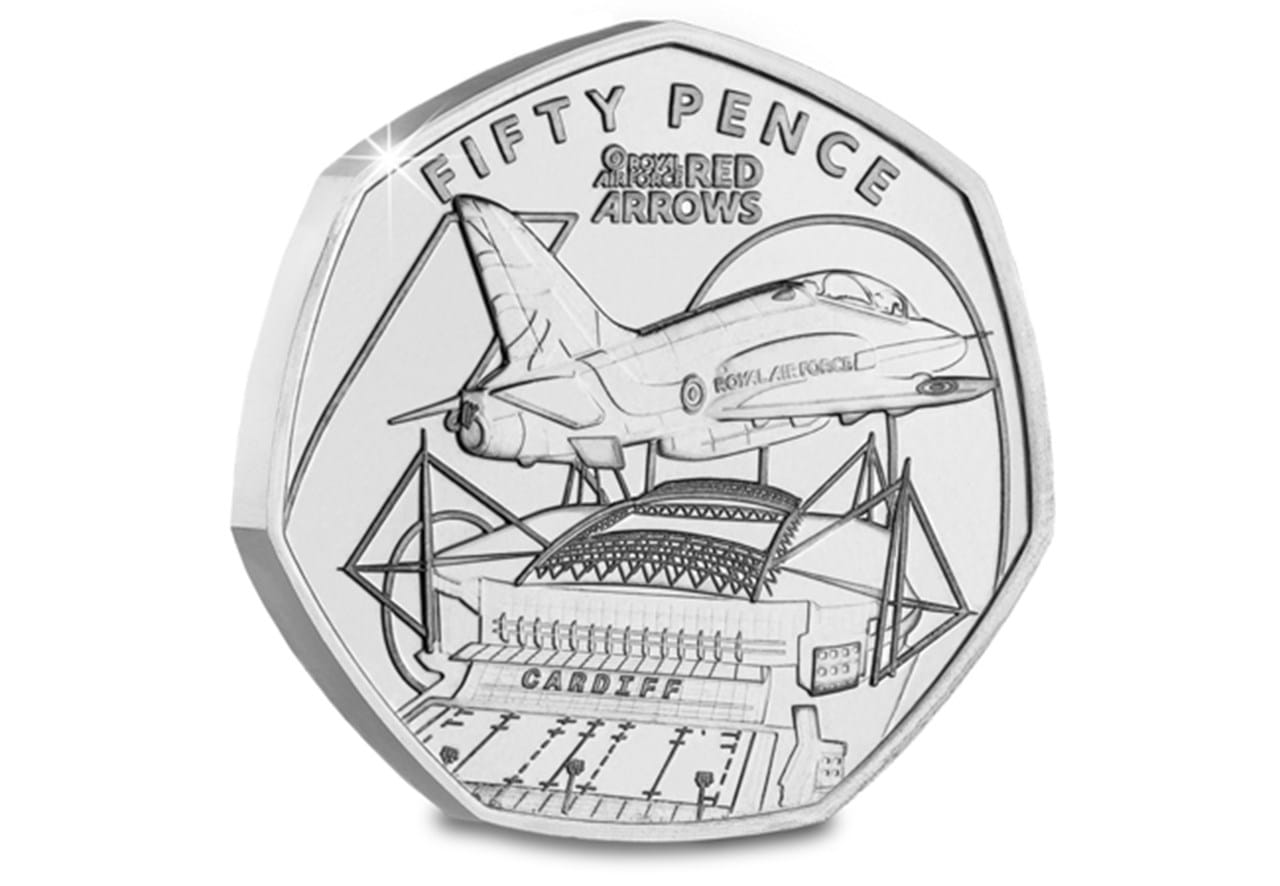 The Red Arrows Brilliant Uncirculated 50p Set